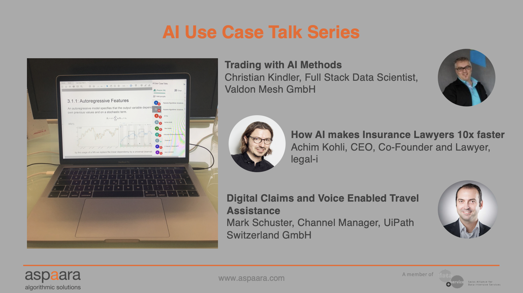A.I. Use-Case Talk Series, 17.06.2020 - data innovation alliance